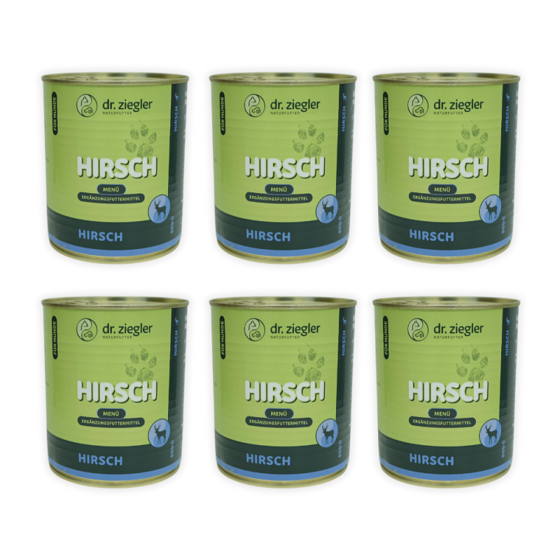 Dr. Ziegler´s Hirsch 800g 6er Tray