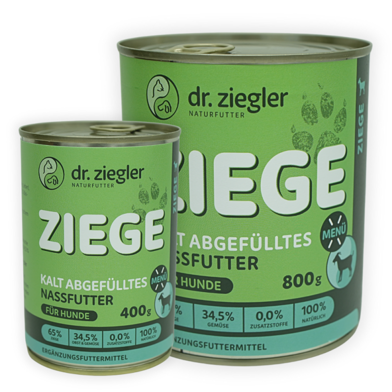 Dr. Ziegler´s Ziege Menü "Neue Rezeptur"