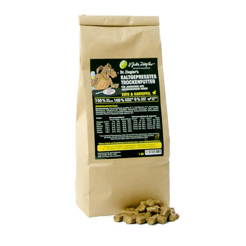 Dr. Zieglers Ente & Kartoffel – Natürliches, kaltgepresstes Hundefutter ...